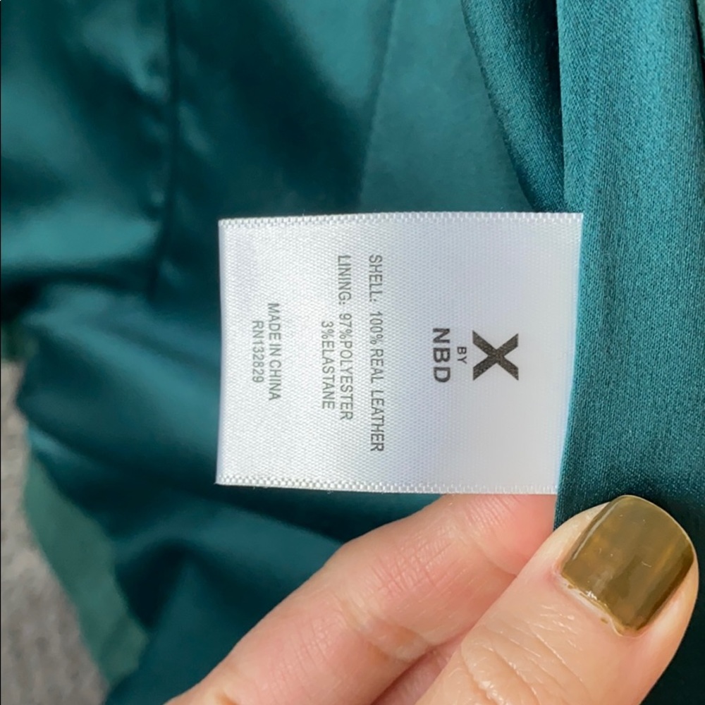 Fancy 100% Suede Leather Coat - Gem